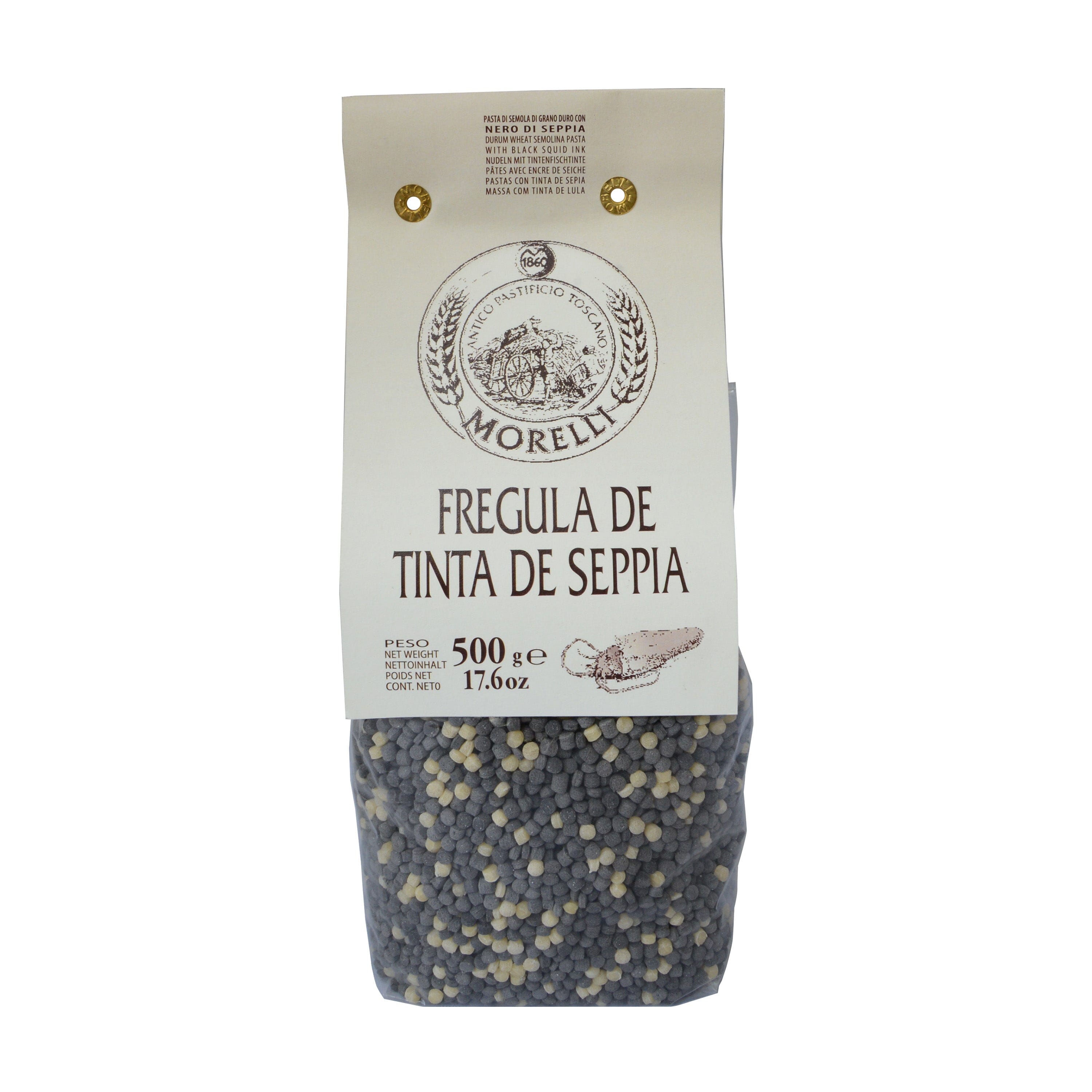 Morelli - Fregula Tinta de Sepia y Grano Duro 500g – Hanseatik