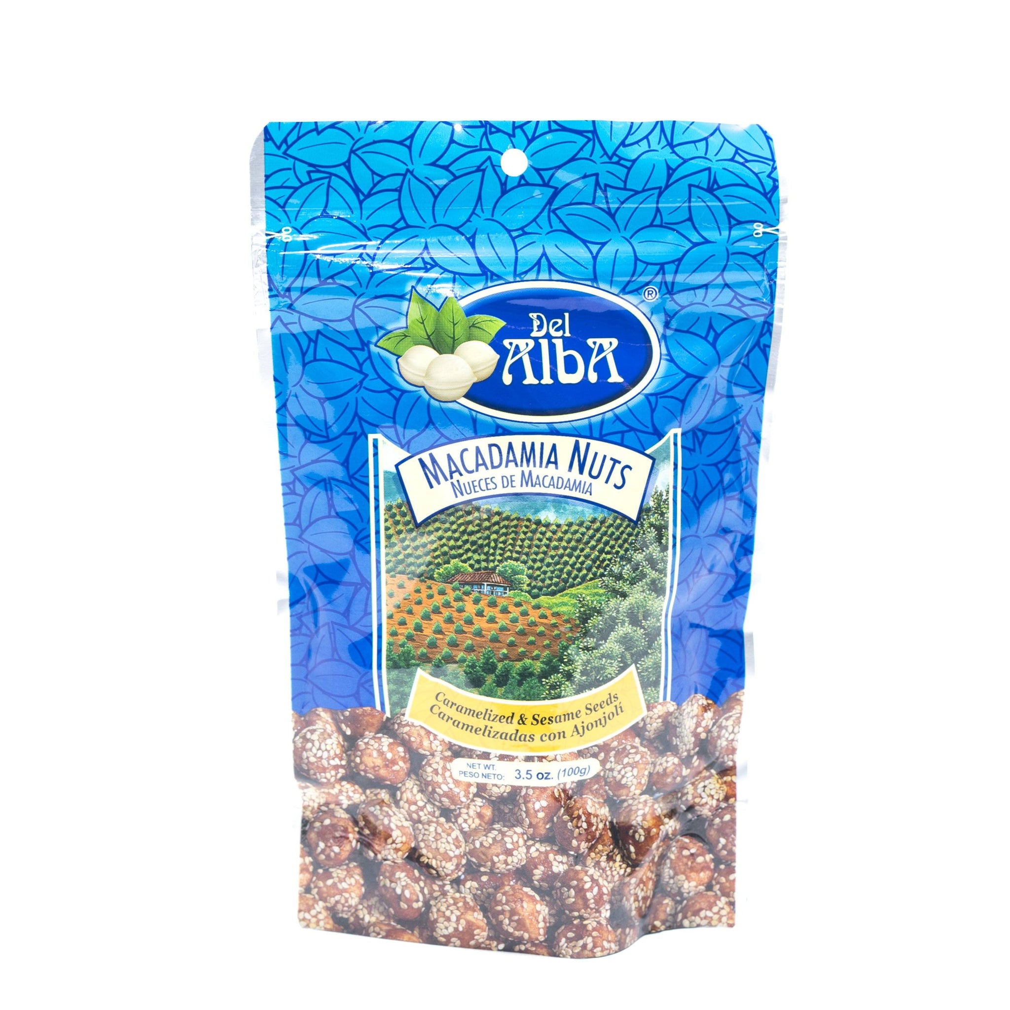 Del Alba - Macadamia Caramelizada con Ajonjoli de 100g – Hanseatik